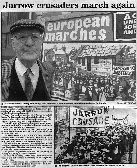 Jarrow crusaders march again – Ian Duncan Media