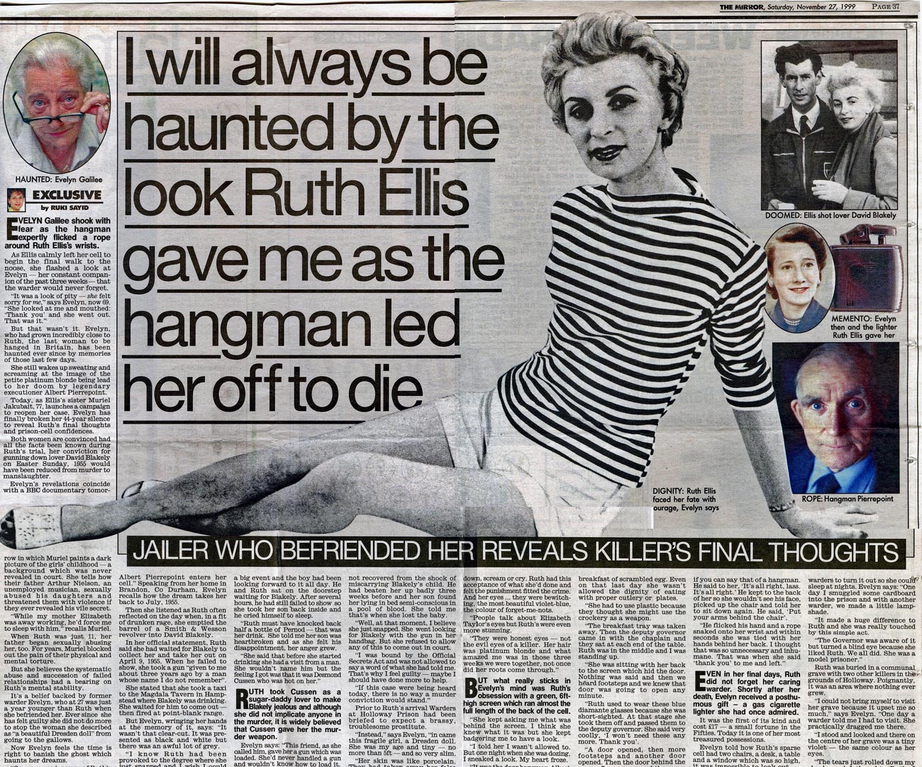 The day I met the jailer of Ruth Ellis – Ian Duncan Media